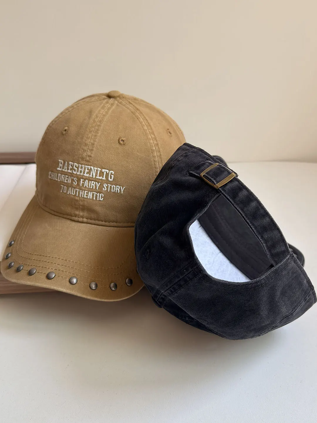 Retro American Rivet Baseball Cap ex Wide Brim Large Head Circumference ...