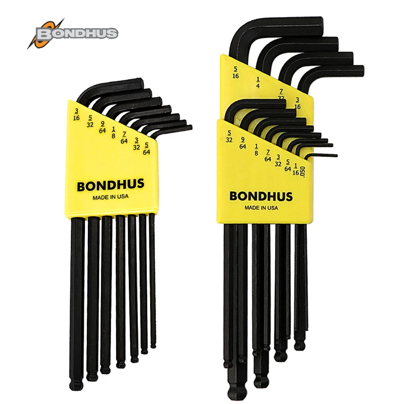 Bondhus-Inch-Ball-Head-Hex-Wrench-Set-L-Type-Allen-Key-Sets-Screwdriver ...