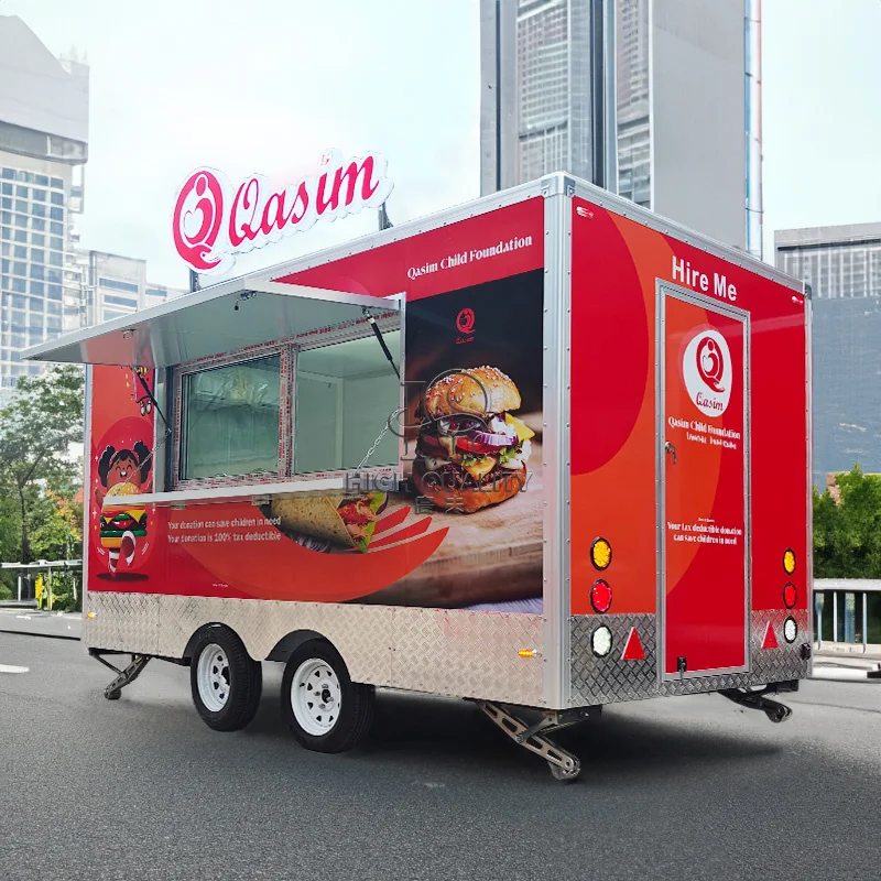 United State Food Truck with Full Kitchen BBQ Pizza Trucks Concession ...
