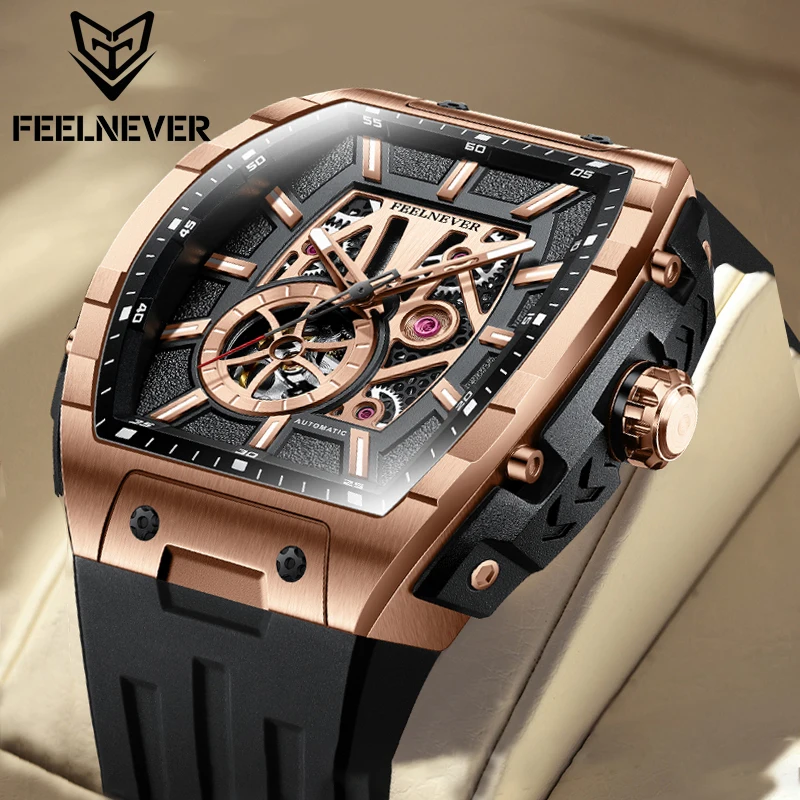 LIGE-FeelNever-Reloj-mec-nico-autom-tico-para-Hombre-cron-grafo-de ...