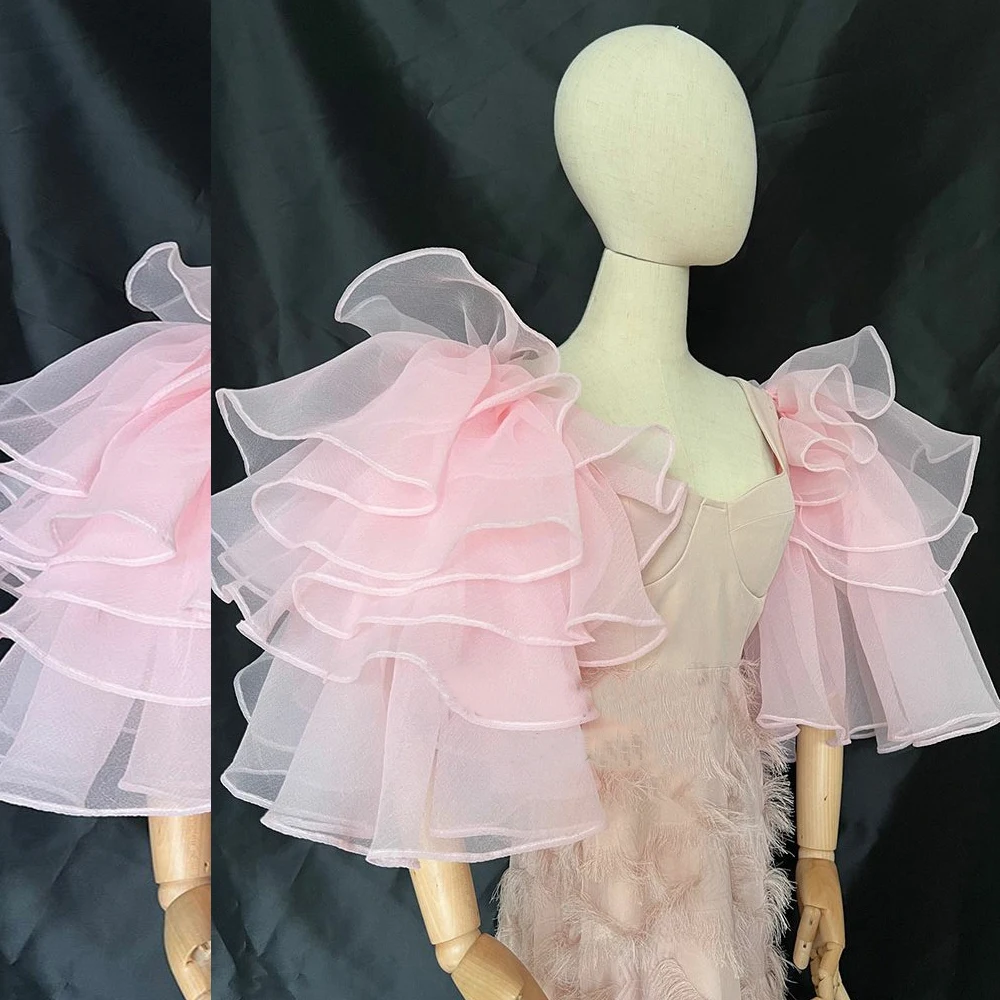 Layers Seperate Sleeve Gloves Bride Wedding Dress Covered Arm One Pair ...