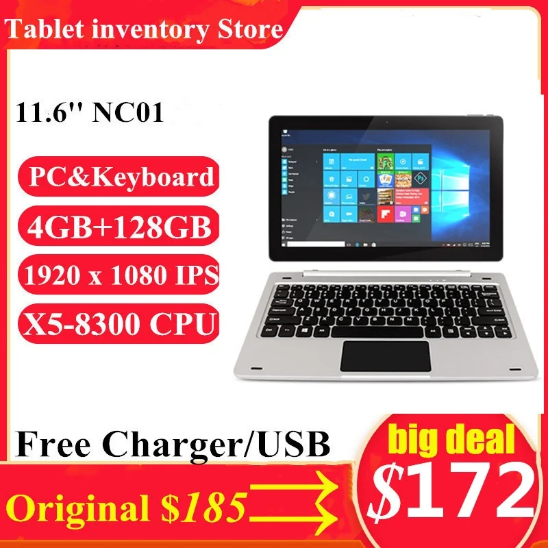 Big-Sales-11-6-INCH-2in1-Tablet-PC-4GBDDR-128GB-Windows-10-Docking ...