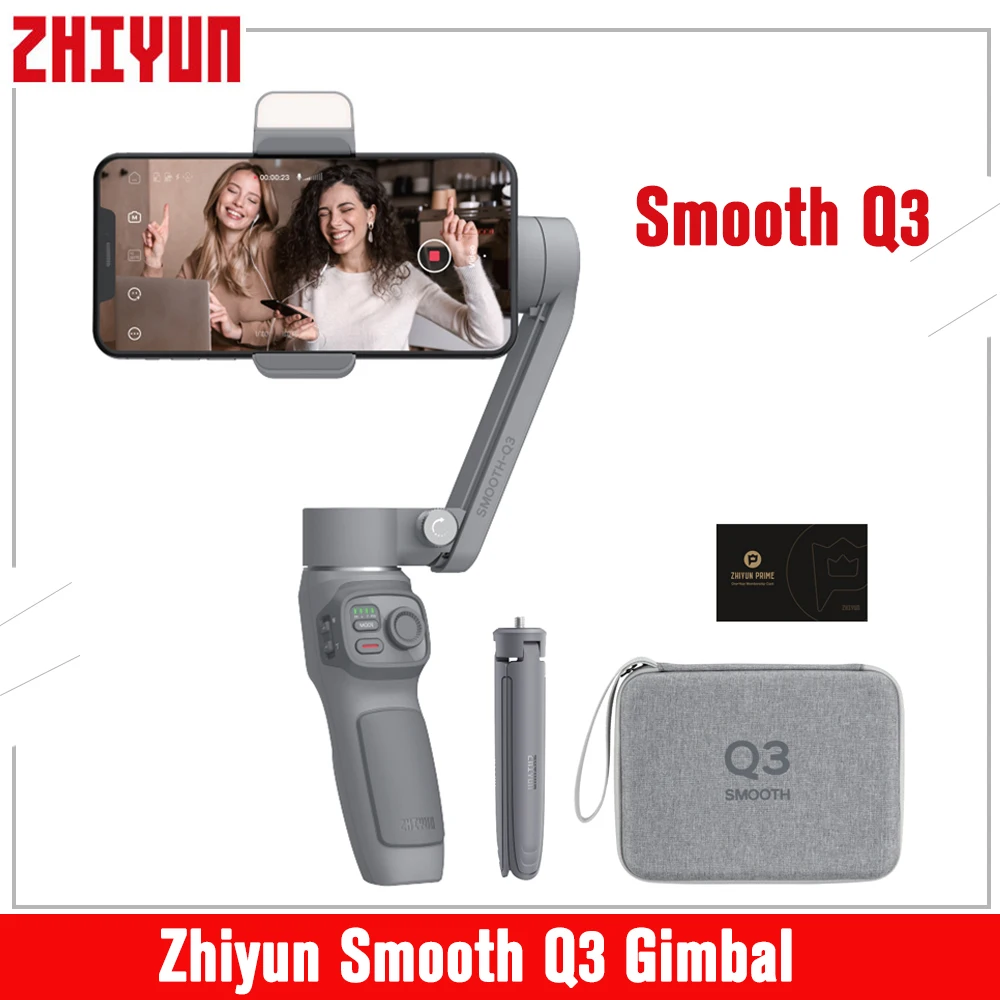 ZHIYUN LISO Q3 Gimbal Smartphone 3 Axis Telefone Gimbals Estabilizador Portátil para iPhone 14 ...
