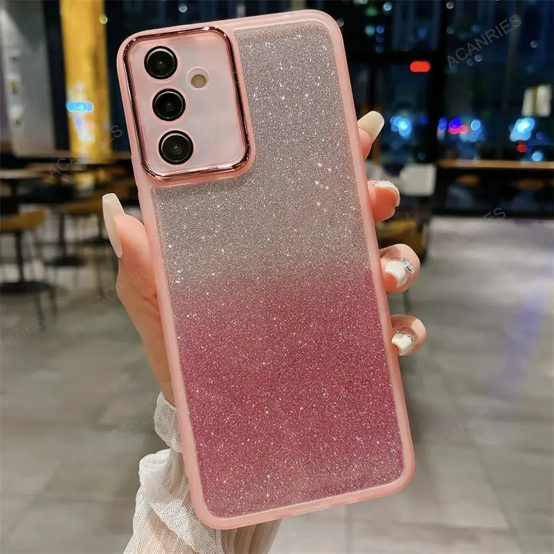 Luxury Glitter Silicone Soft Case For Samsung Galaxy M54 M34 M14 M04 ...
