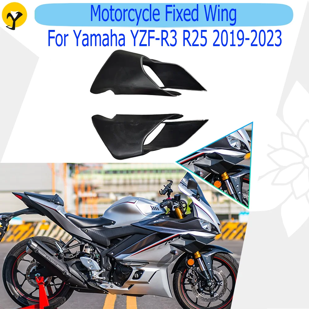 Motorcycle-Winglet-For-Yamaha-YZF-R3-R25-2019-2020-2021-2022-2023-Fixed ...