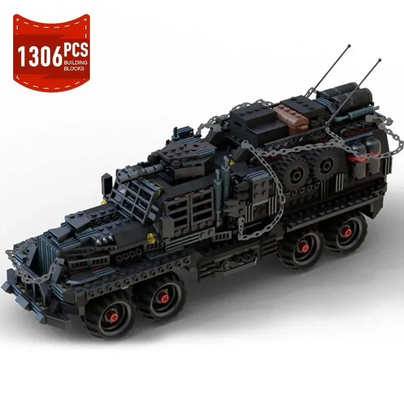 MOC-Movie-Wastelanded-Armored-Vehicle-Tank-War-Equipment-Building ...