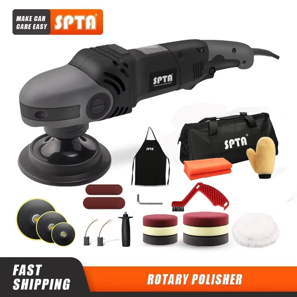 SPTA 5 Inch 125 /150 /180 MM Plate 1380W Rotary Polisher Set Electric ...