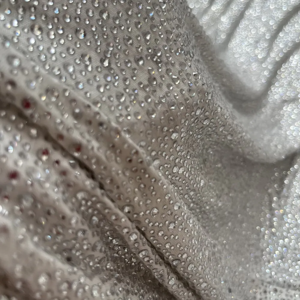 Crystal-AB-Fabric-Material-By-the-Yard-Rhinestones-Hotfix-Glass-Stones ...