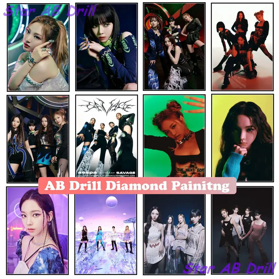 Aespa Dreams Come True Album | Diamond Painting Full Kpop - Diamond ...
