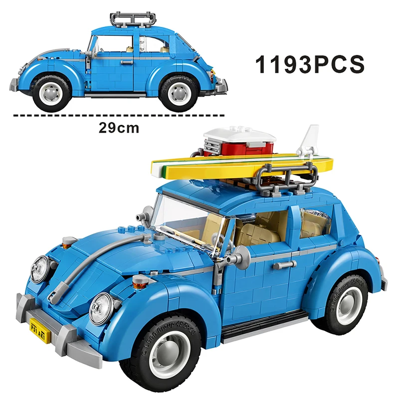 IN-STOCK-Technical-Blue-Beetle-Building-Blocks-Classic-Car-10252-Model ...