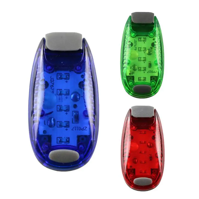 Safety-Light-Clip-On-Waterproof-Blue-Red-Green-3-Light-Modes-Night ...