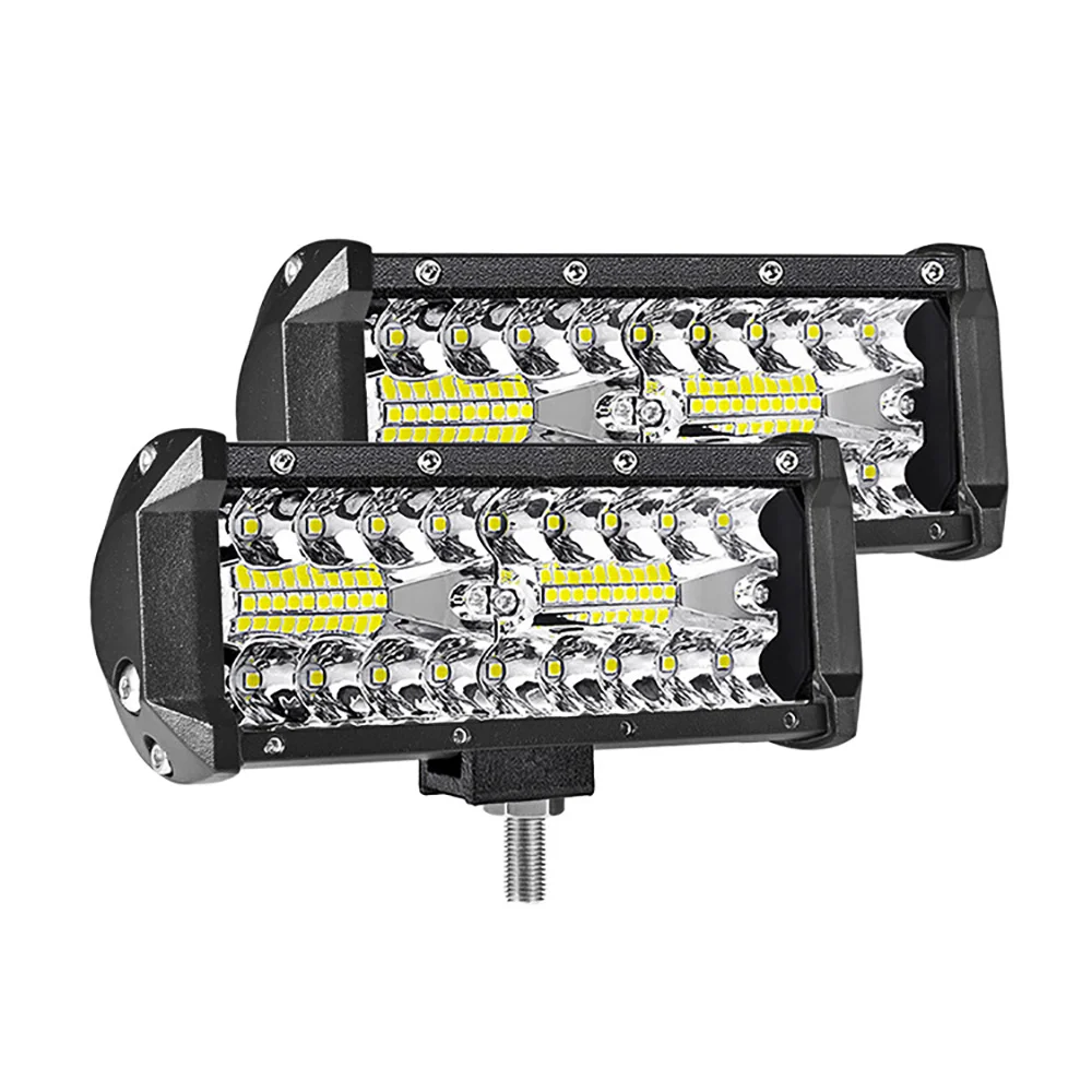 120W Car LED Work Light Strip Light 12 V/24V Headlights 40 LED Modified ...