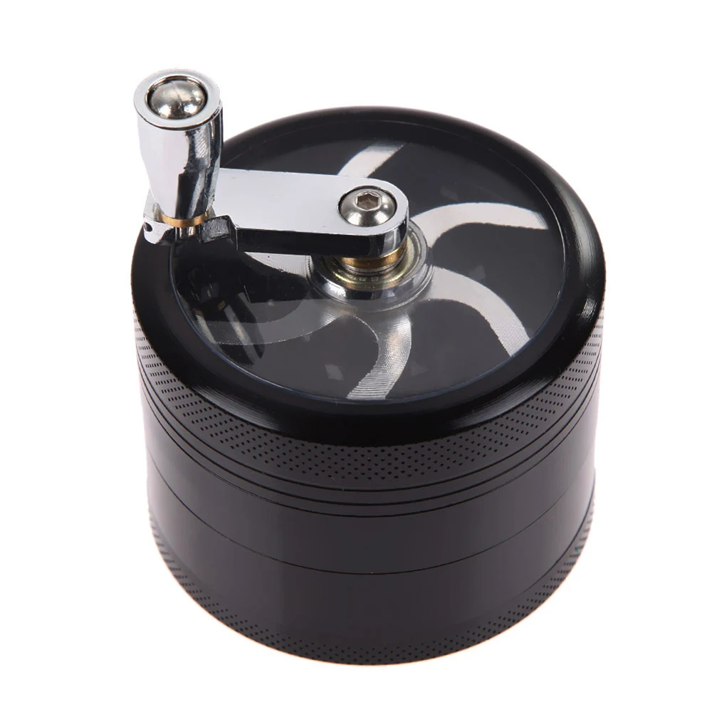 55mm-Herb-Grinder-Hand-Crank-Tobacco-Crusher-Durable-Zinc-Alloy-Spice ...