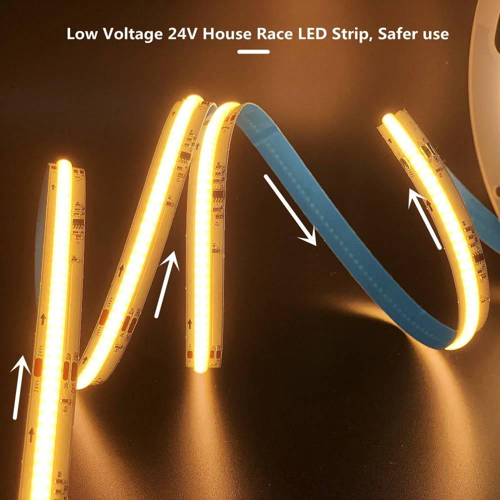 DC24V-Running-Water-Flowing-LED-Strip-Light-WS2811-COB-Pixel-Horse-Race ...