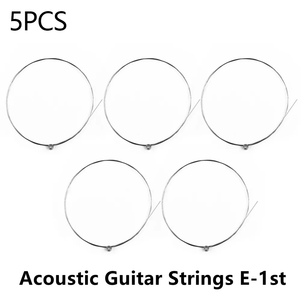 5Pcs-Single-Guitar-Strings-Steel-Acoustic-Guitars-Top-1st-E-Plain-Steel ...