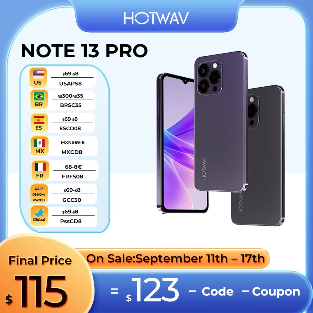 Original-HOTWAV-Note-13-Pro-Smartphone-Android-13-6-6-HD-90Hz ...