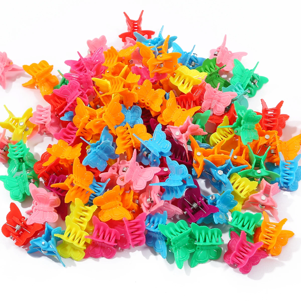 100-200Pcs-1-5cm-Colorful-Women-Mini-Clamps-Butterfly-Hair-Clips-Grip ...