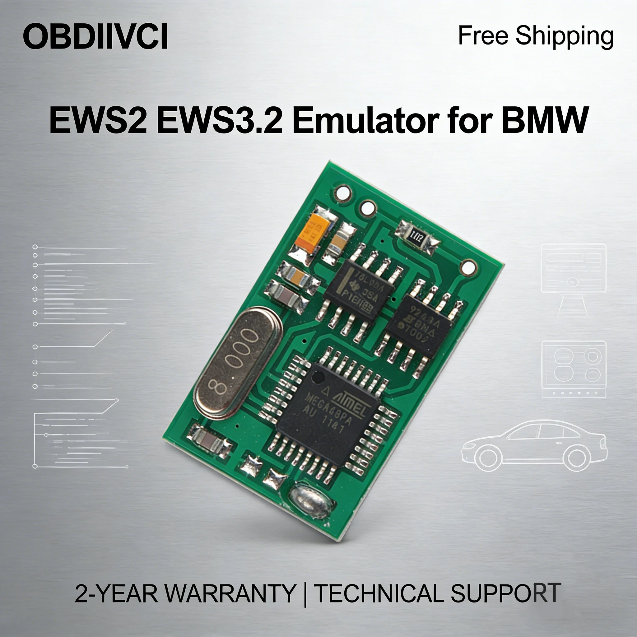 EWS IMMO Immobilizer Auto EWS2 EWS3.2 Emulator for B-M-W E34 E36 E38 ...