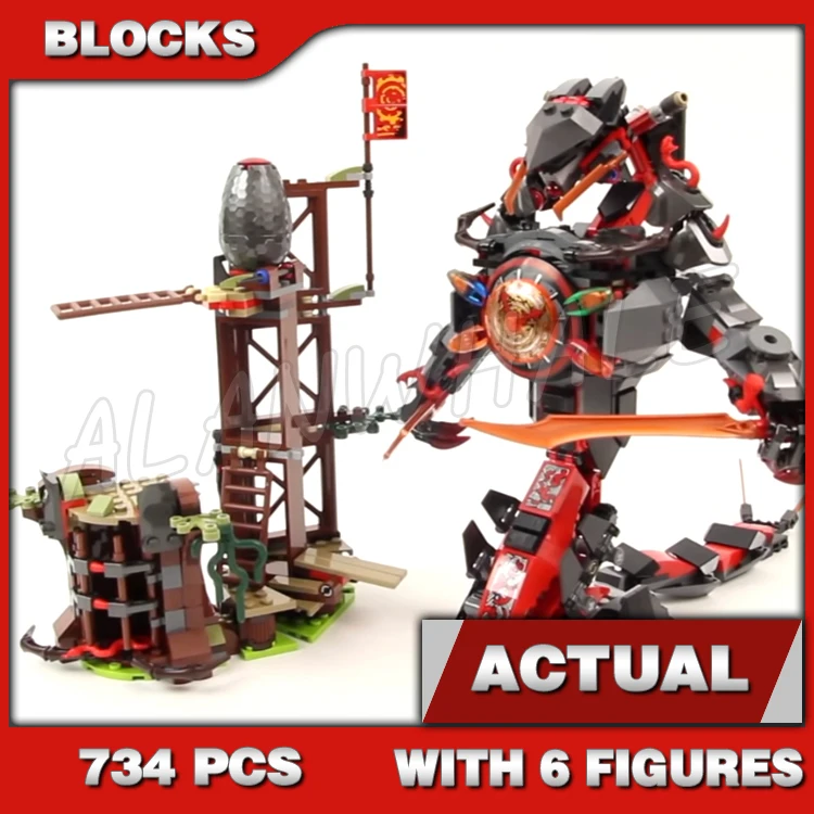 734pcs Shinobi Dawn of Iron Doom Sinister Snake Mech Swamp Fort ...