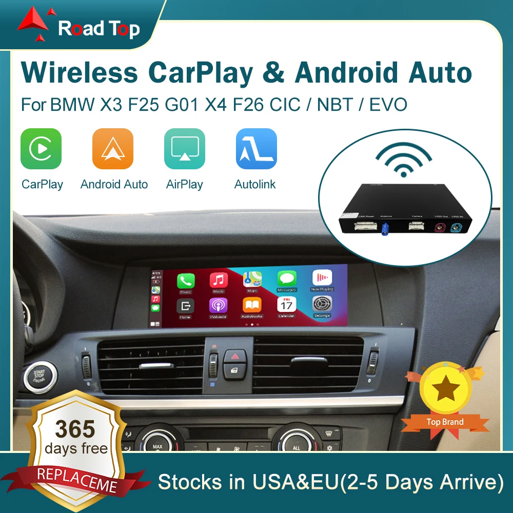 Wireless-CarPlay-for-BMW-CIC-NBT-EVO-System-X3-F25-G01-X4-F26-2011-2020 ...