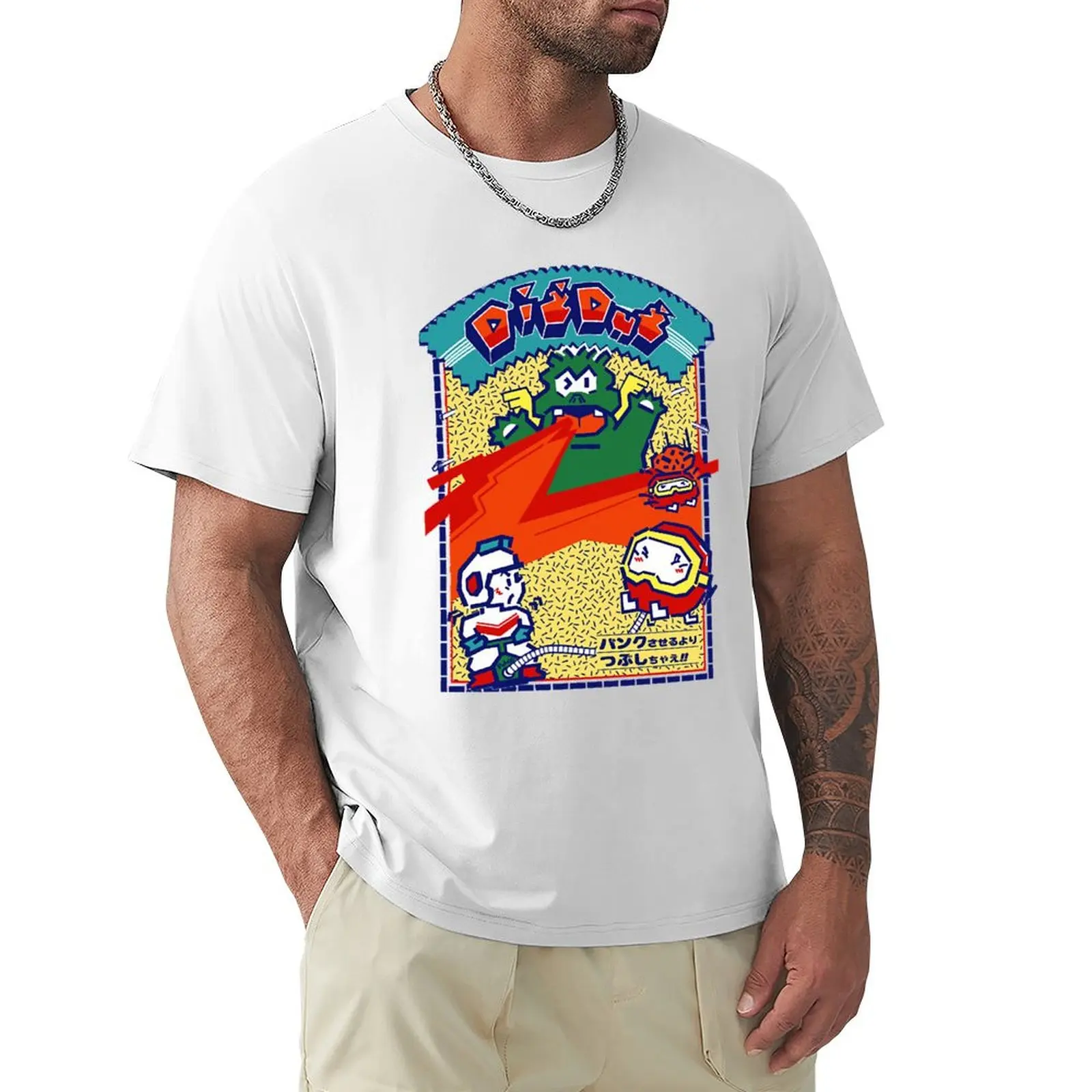 Dig-Dug-Japanese-T-Shirt-anime-boys-animal-print-Blouse-sports-fans ...