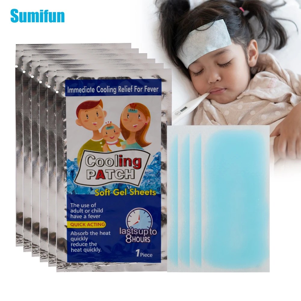 10Pcs-Hot-Sale-Baby-Fever-Down-Cooling-Patch-Low-Temperature-Ice-Gel ...
