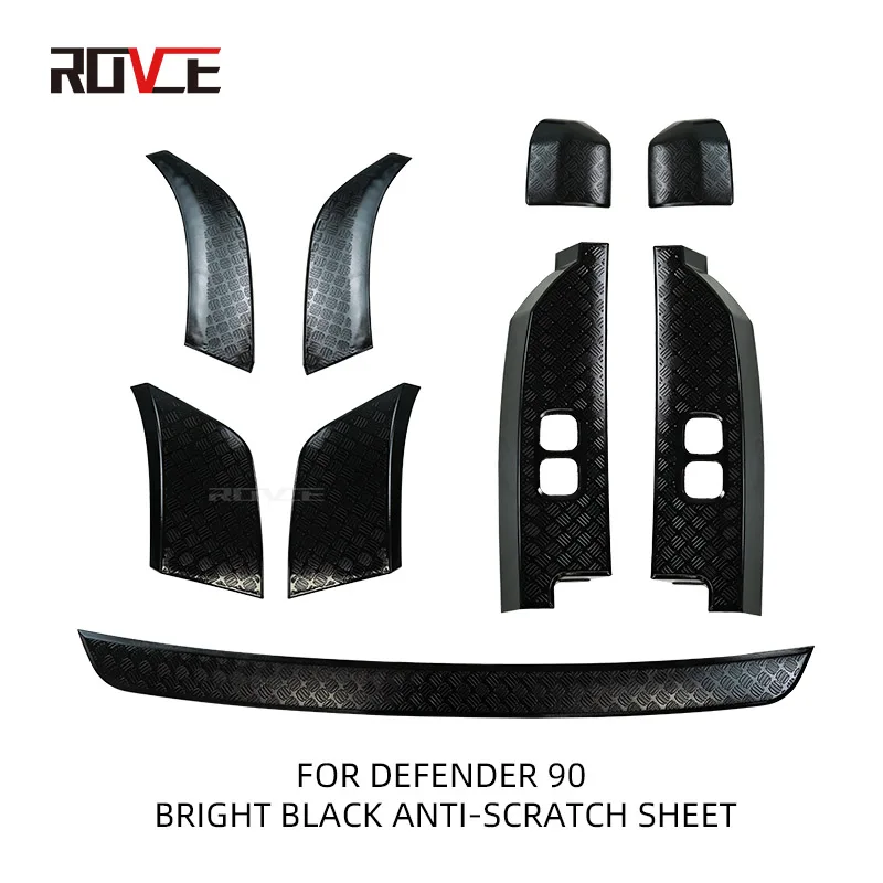 ROVCE-Taillights-Protector-Plate-Rearview-Mirror-Cover-Anti-scratch ...