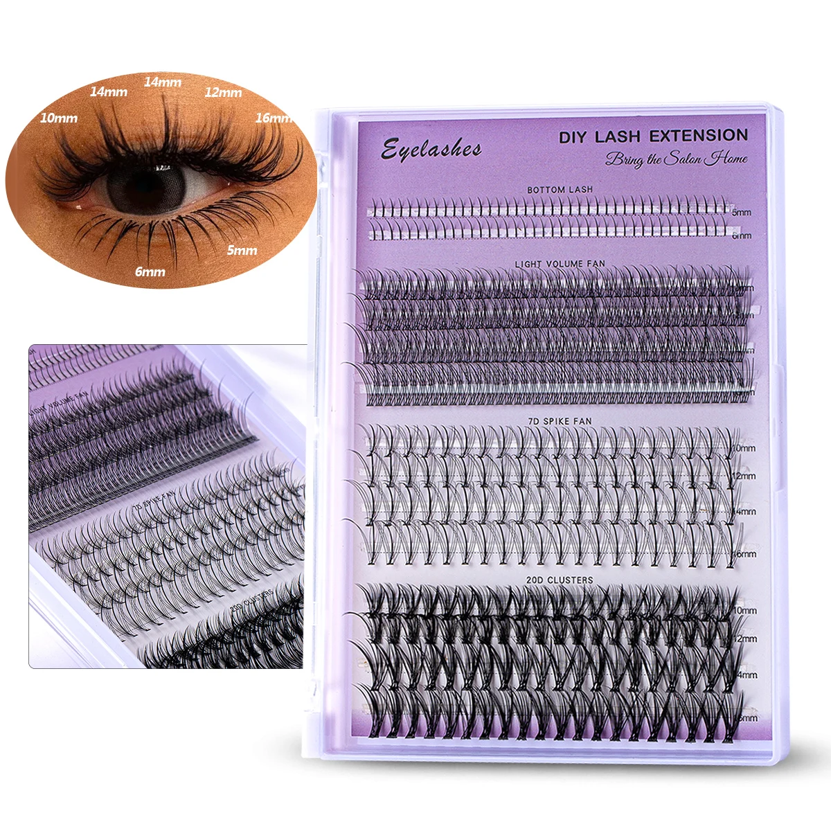 Lash-Clusters-Individual-Cluster-Lash-Extensions-DIY-Multi-type-Mixed ...