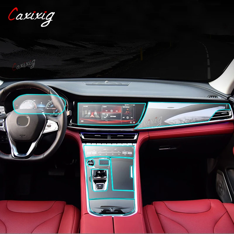 TPU-for-CHANGAN-CS85-Coupe-CS75-Transparent-Protective-Film-Strip-Car-Interior-Sticker-Central ...