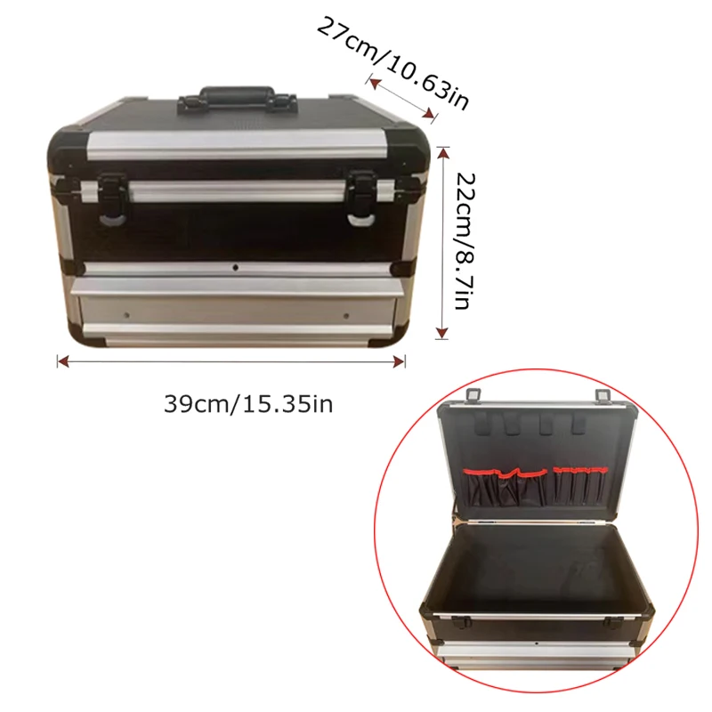 Aluminum-Case-Tool-Box-With-Drawers-Portable-Multi-Tool-Storage-Case ...