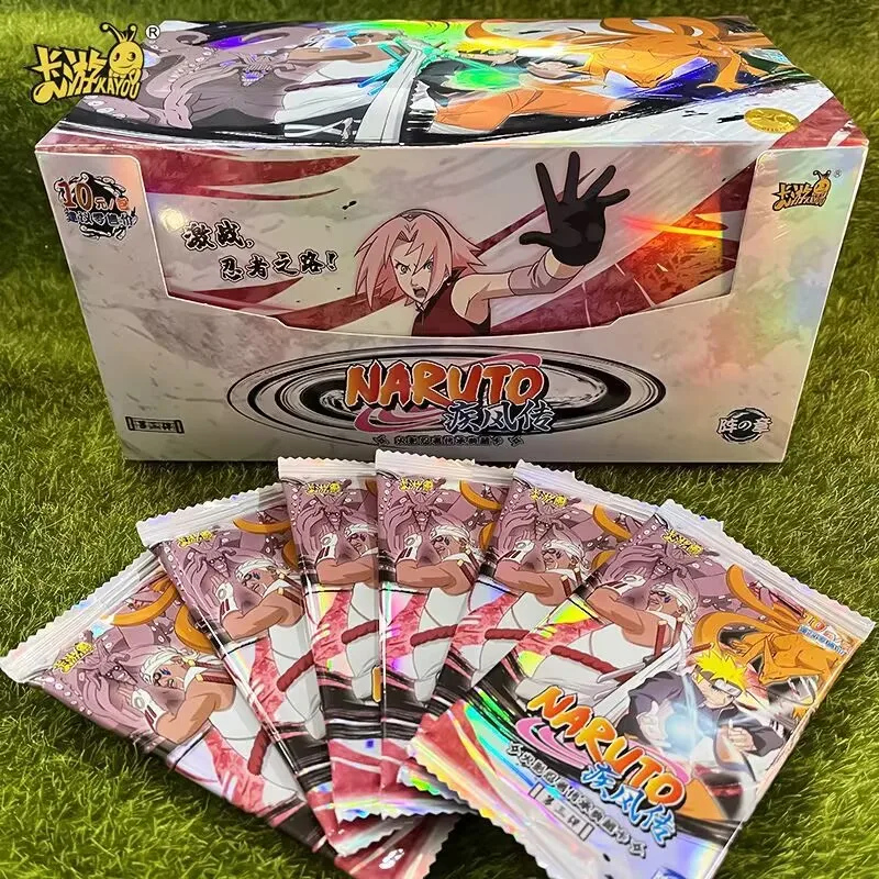 Genuine Kayou Naruto Cards New W7 W6 Anime Collection Card Box Fight ...