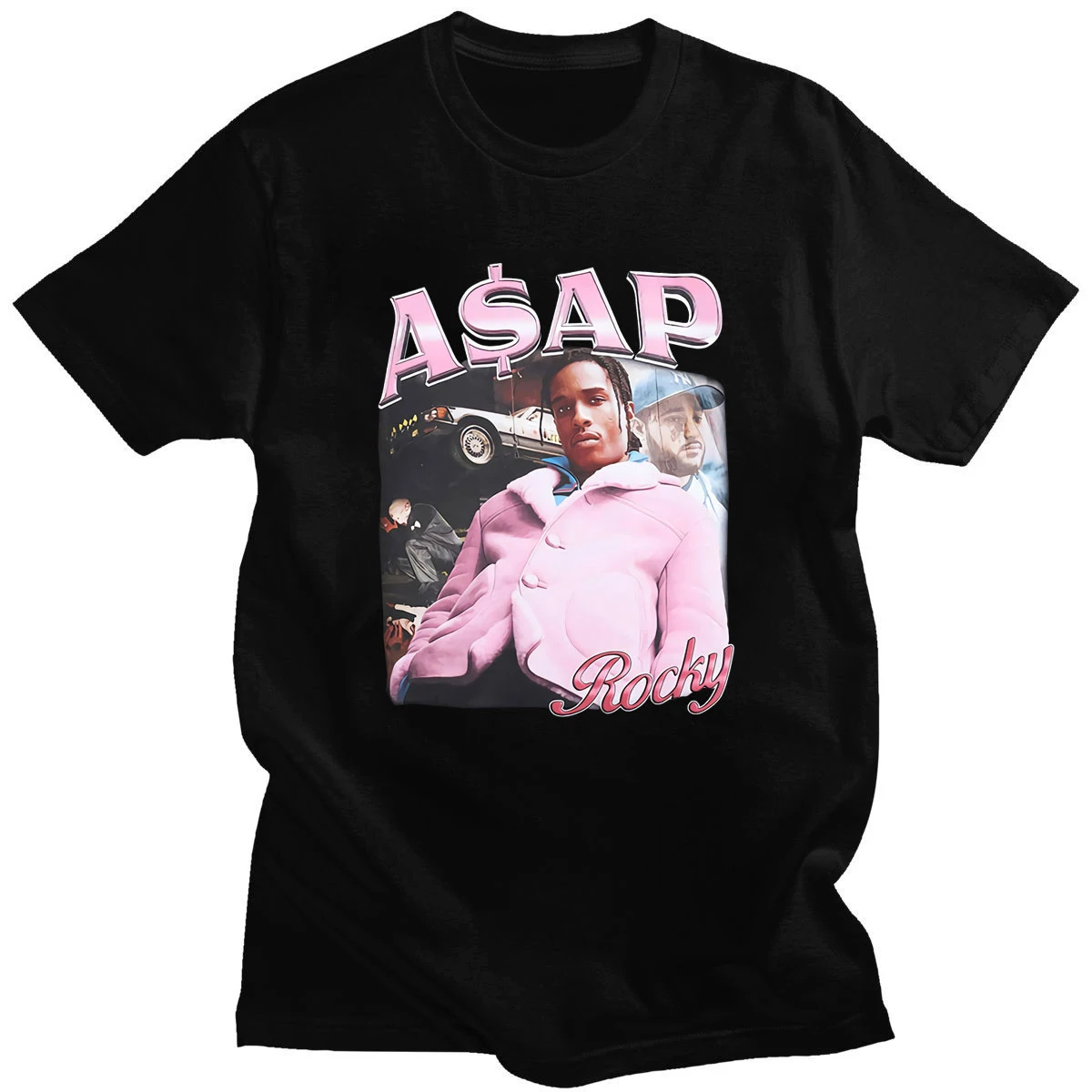 Hot-Sale-ASAP-Rocky-Portrait-Graphic-Aesthetics-T-shirts-Hip-Hop-Cotton ...