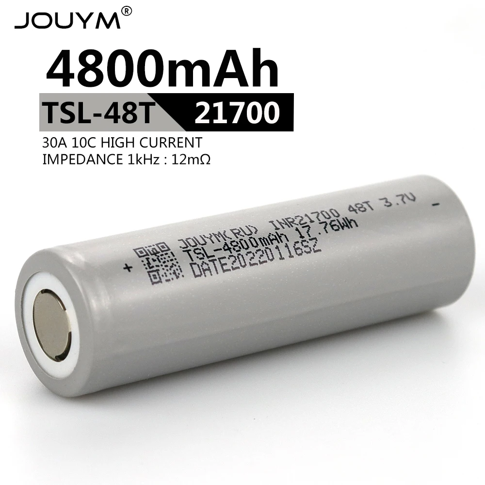 JOUYM 21700 4800mAh 30A Rechargeable lithium-ion high current Batteries ...