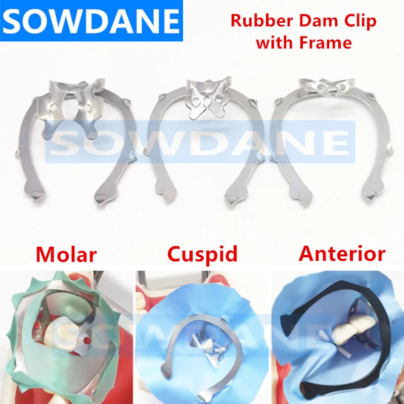 New-Dental-Endodontic-Restorative-Rubber-Dam-Clamp-Rubber-Barrier-Clip ...