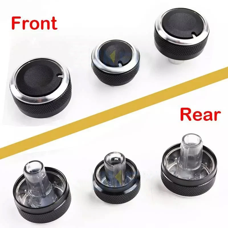 3Pcs Car AC Knob Air Conditioning Knob Heat Control Switch Button For ...