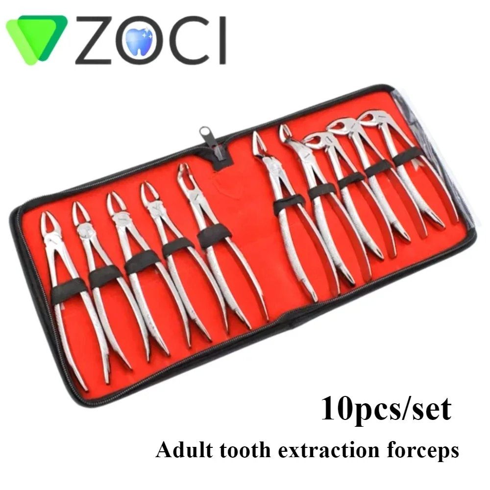 10pcs/set Adult Tooth Extracting Forceps Pliers for Adults with ...