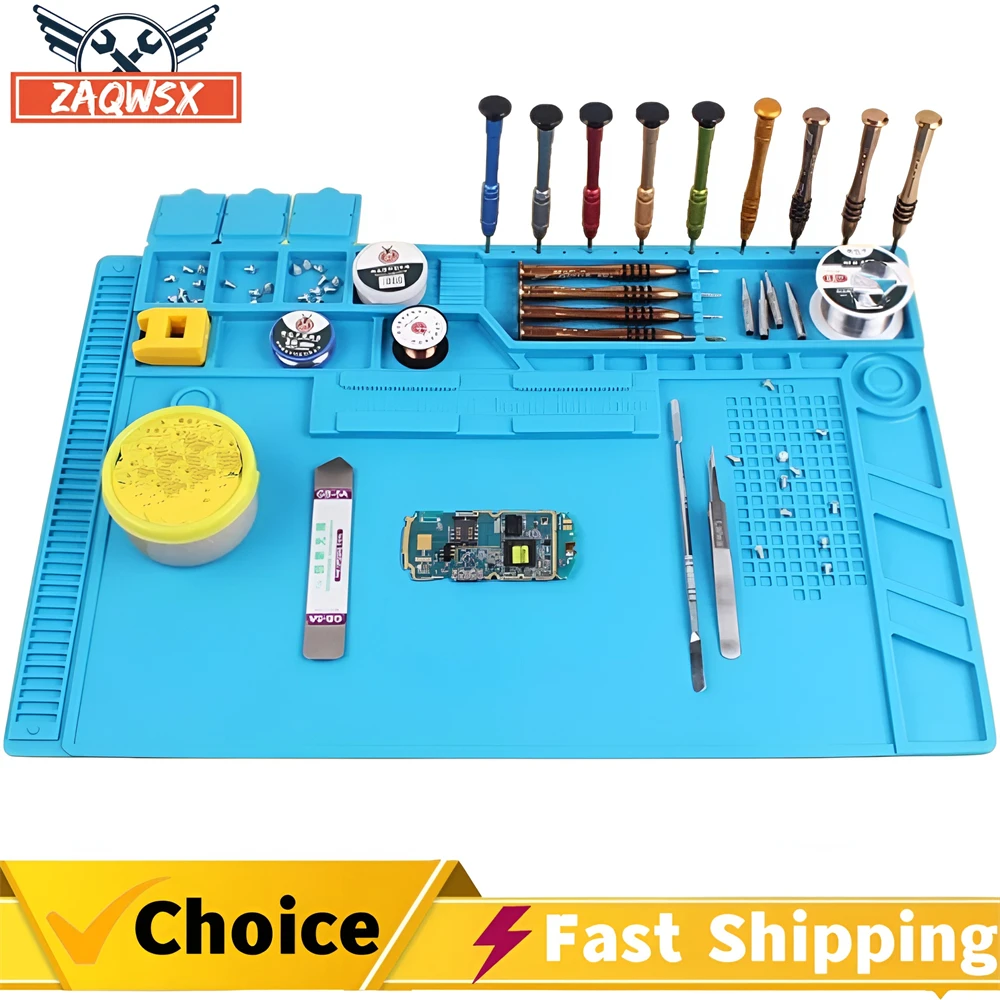 ESD-Heat-Insulation-Soldering-Working-Mat-with-Magnet-Silicone ...