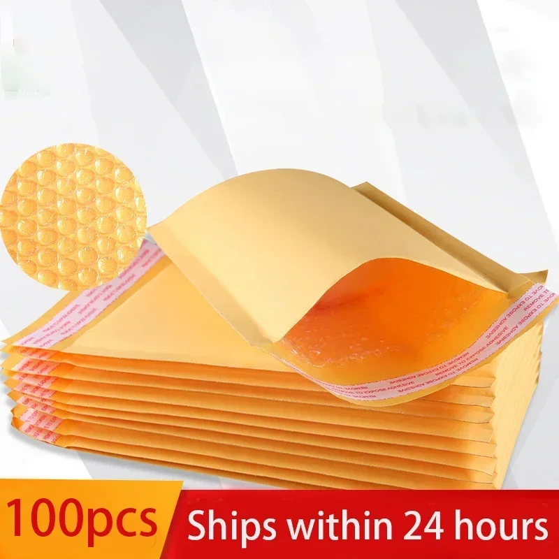 100PCS-set-Kraft-Paper-Bubble-Envelopes-Bags-Different-Specifications ...