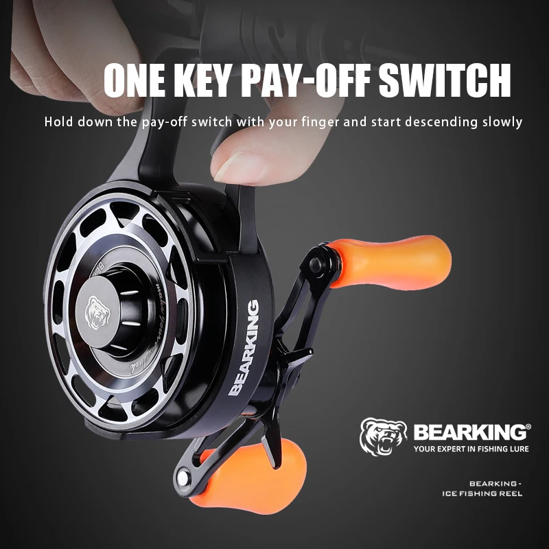 BEARKING high legged ice fishing wheel with dual guide shaft structure ...