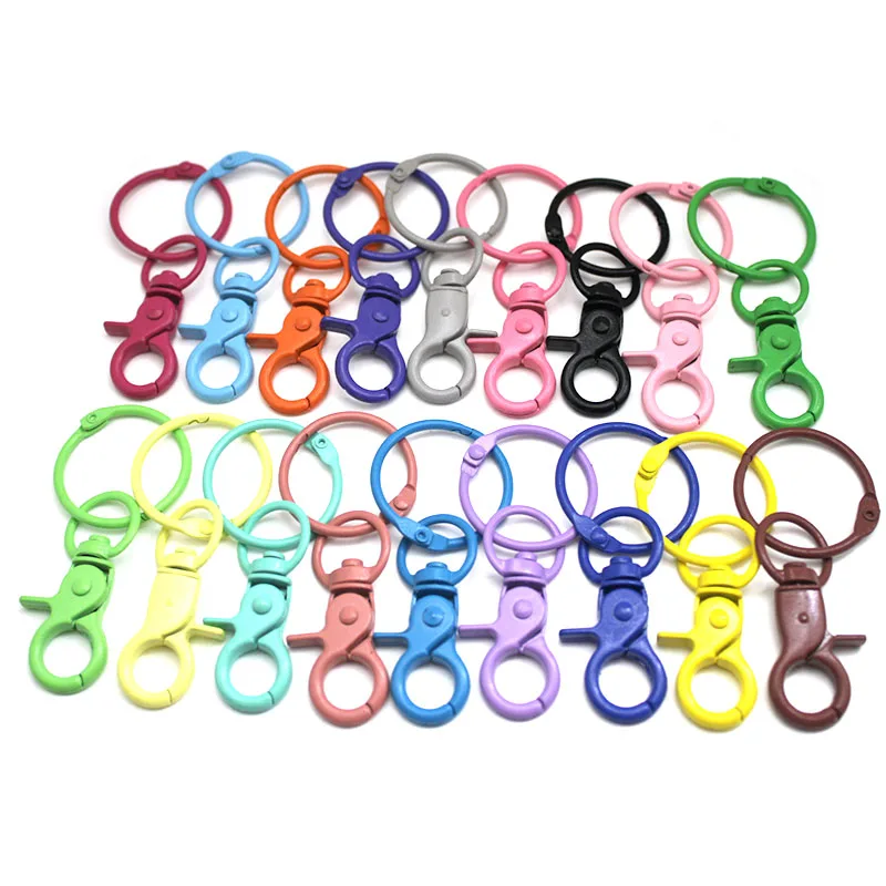 10PCS-30mm-Metal-Keyfob-Keychain-Rings-Openable-Clasp-Key-Rings-Big ...