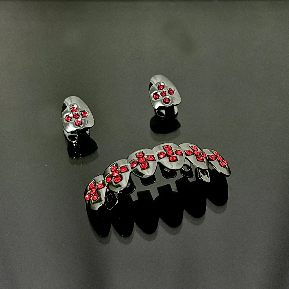 RACHELZ-Dark-Gothic-Red-CZ-Stone-Teeth-Grillz-Braces-Black-Color-DIY ...
