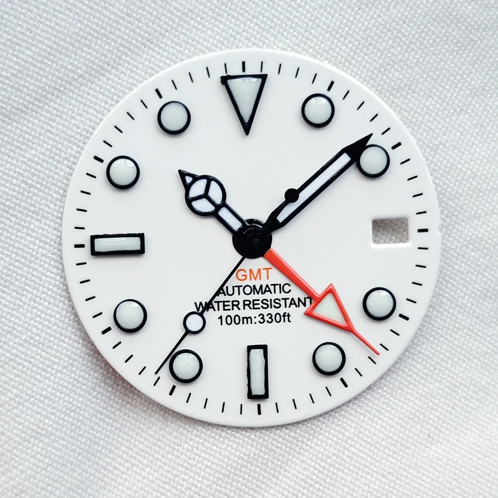 NH34-NH34A-Movement-GMT-28-5mm-White-Black-Sterile-Watch-GMT-Mark-Dial ...