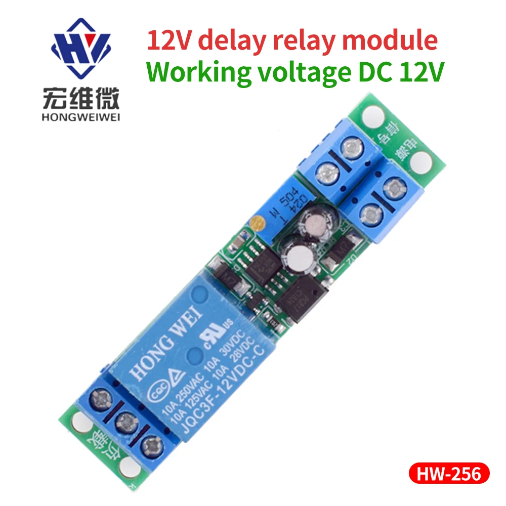DC-12V-Adjustable-Signal-Trigger-Timing-Timer-Delay-Turn-Off-Delay-Timer-Switch-Automatic-Start ...