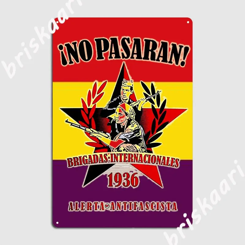 International Brigades 1936 Pass | Metal Sign Poster | Tin Sign Poster ...