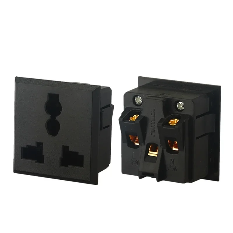 US-USA-UK-EU-Euro-AU-Panel-Mount-Snap-in-Universal-Power-Socket-Outlet ...
