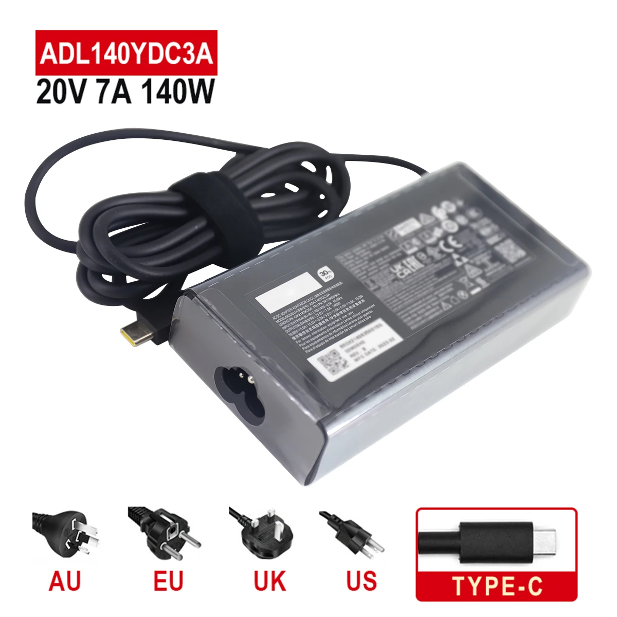 20V-7A-140W-TYPE-C-USB-ADL140YDC3A-ADL140YLC3A-ADL140YCC3A-AC-Adapter ...
