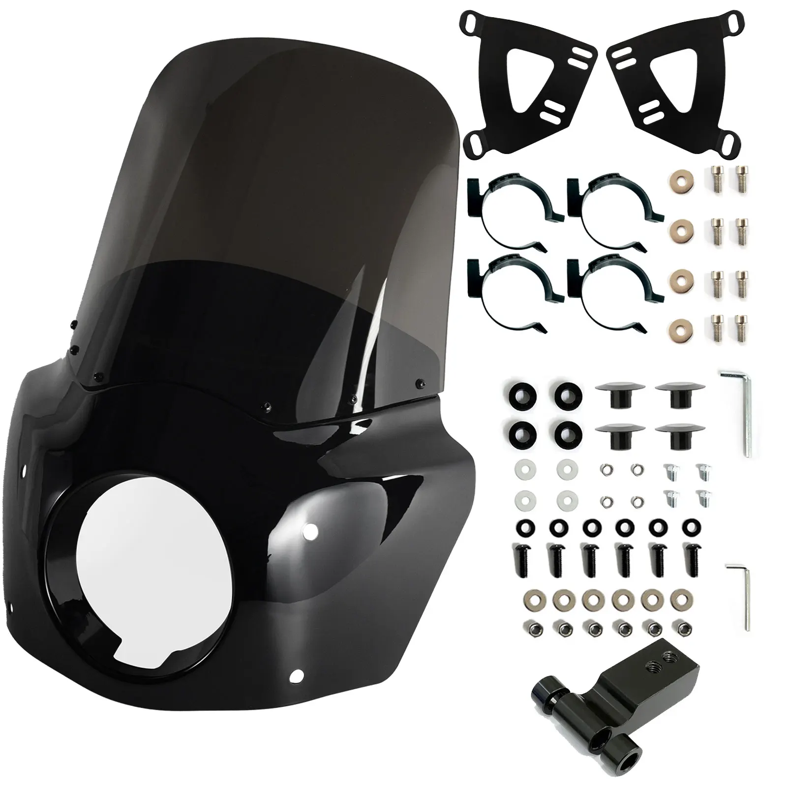 BOSYCY Road Warrior Motorcycle Fairing Windshield Kit Fit for Harley ...