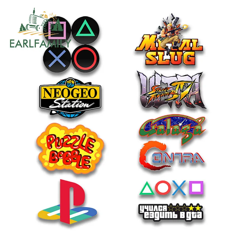 EARLFAMILY 13cm x 5.5cm for PlayStation Space Invaders Car Stickers ...