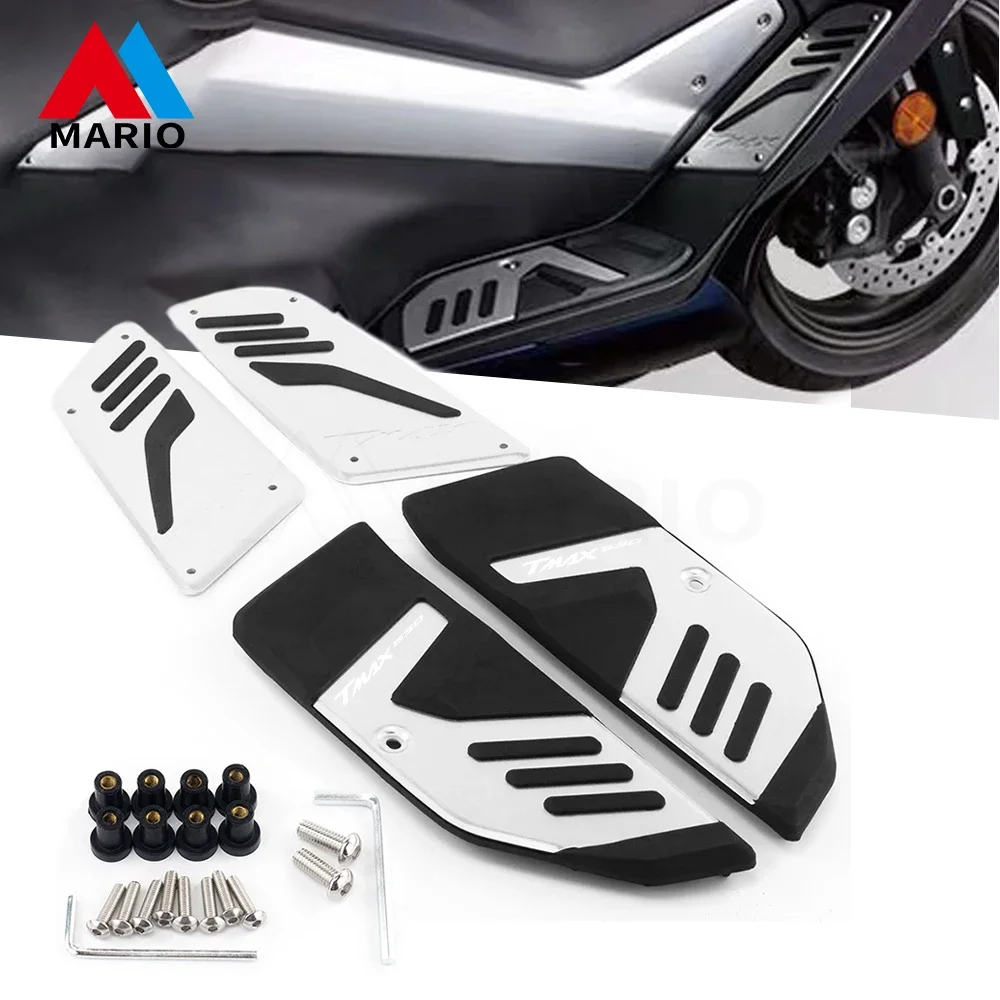 Motorcycle-Footboard-Steps-Motorbike-Foot-Footrest-Pegs-Plate-Pads ...