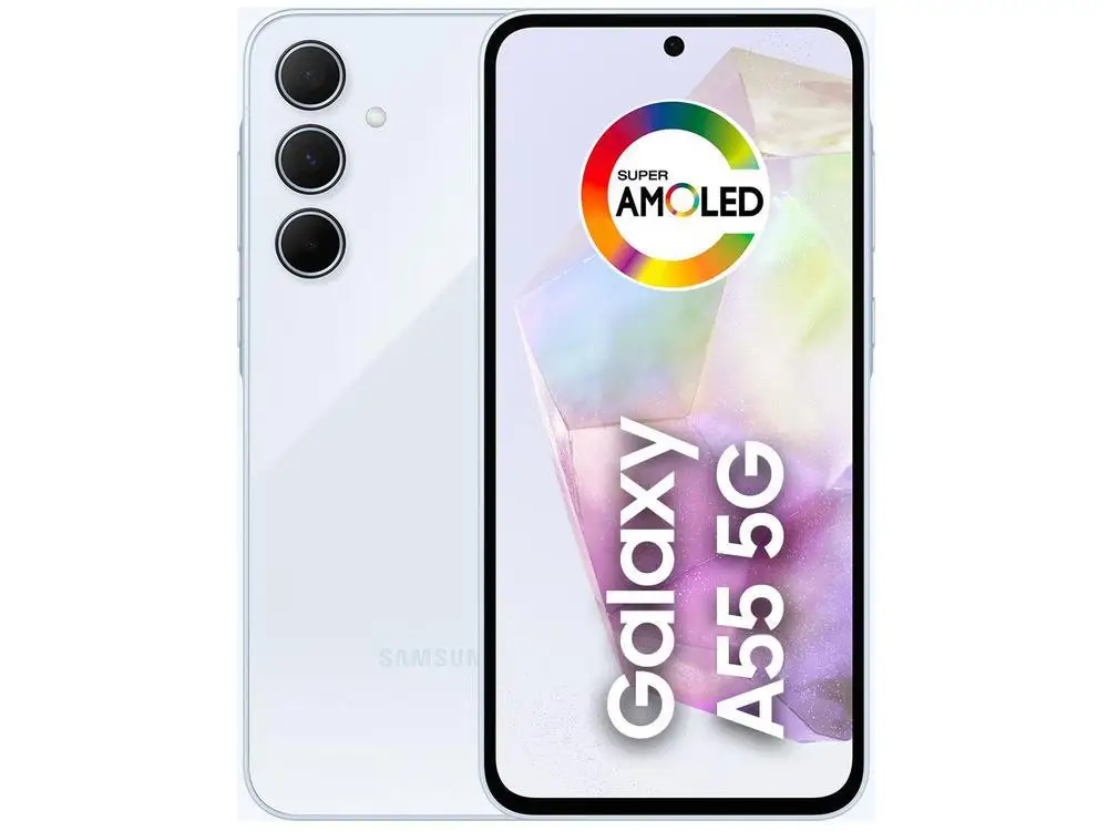 Smartphone Samsung Galaxy A55 128GB Light Blue 5G 8GB RAM 6,6 "Camera ...
